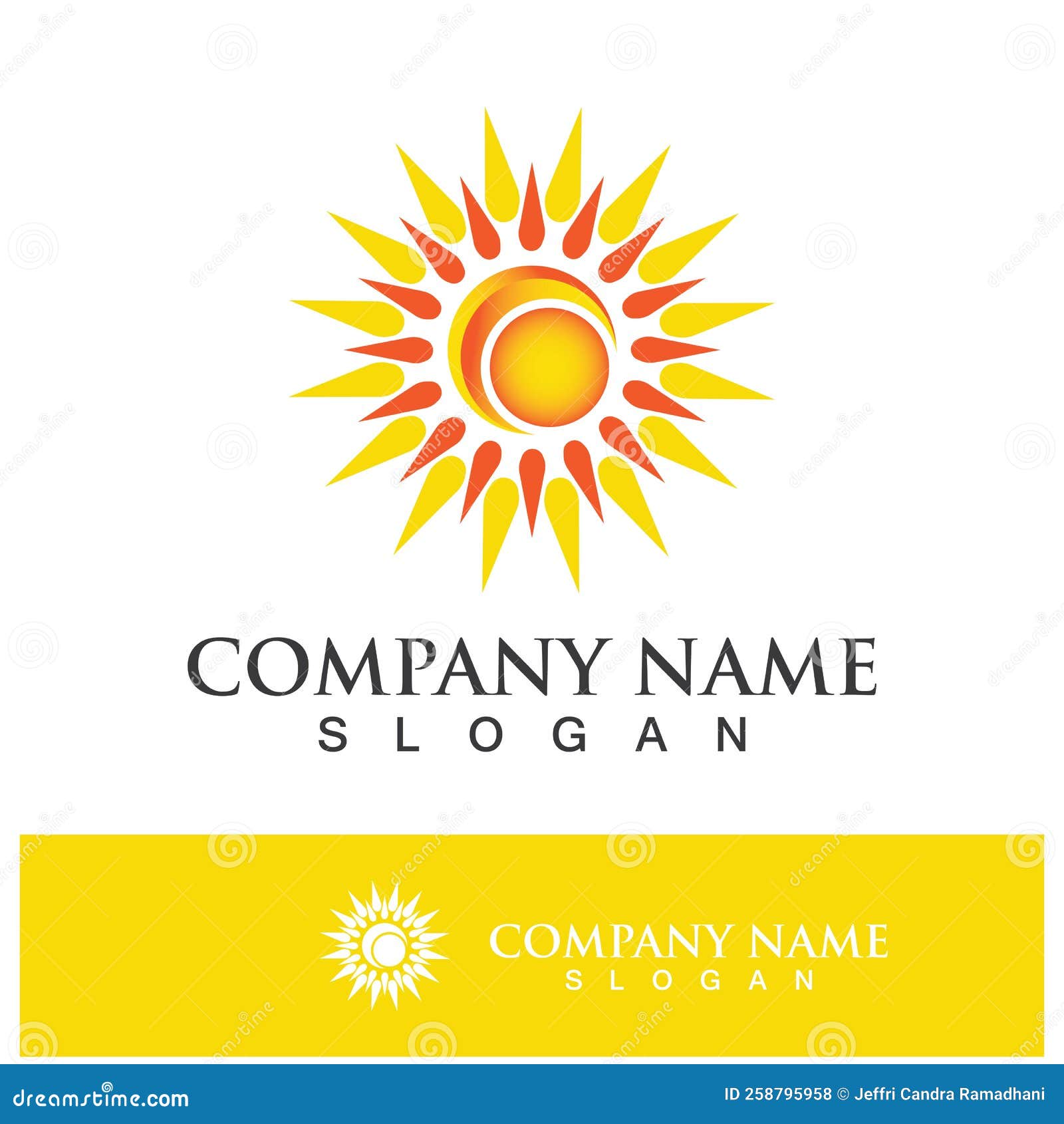 Creative Sun Concept Logo Illustration Stock Vector - Illustration of ...