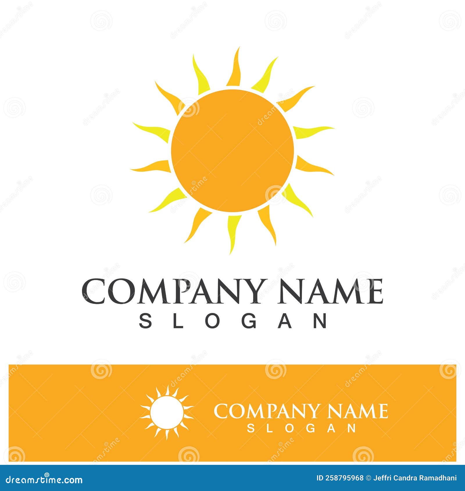 Creative Sun Concept Logo Illustration Stock Vector - Illustration of ...
