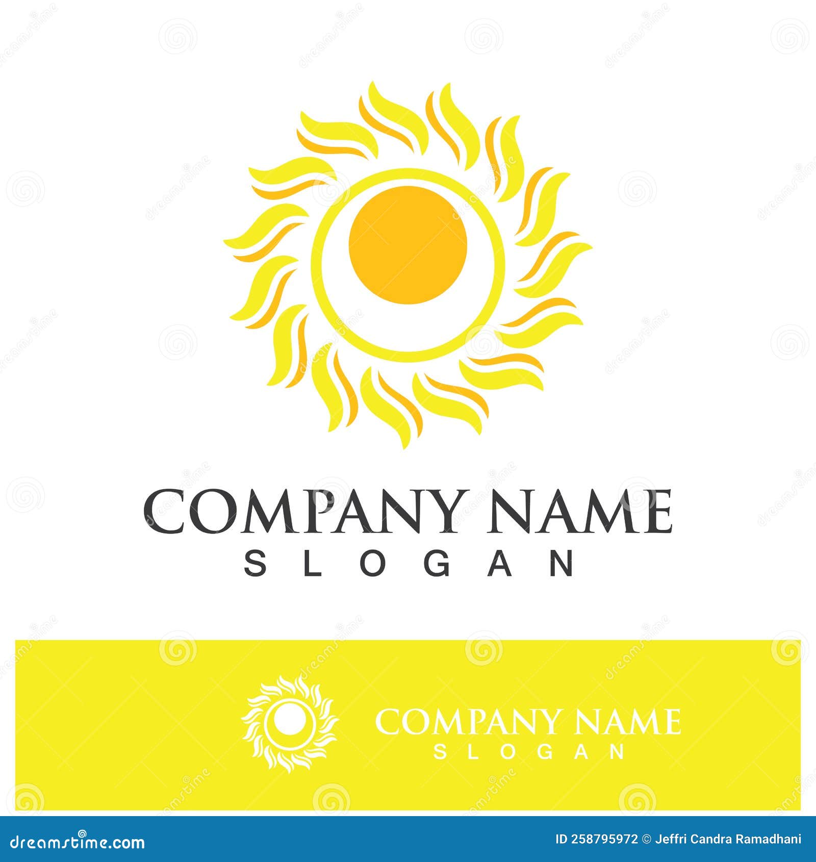 Creative Sun Concept Logo Illustration Stock Vector - Illustration of ...