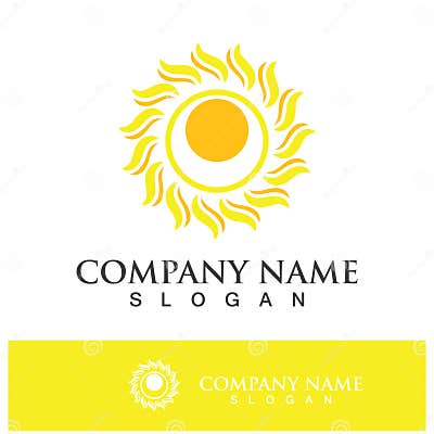 Creative Sun Concept Logo Illustration Stock Vector - Illustration of ...