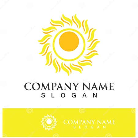 Creative Sun Concept Logo Illustration Stock Vector - Illustration of ...