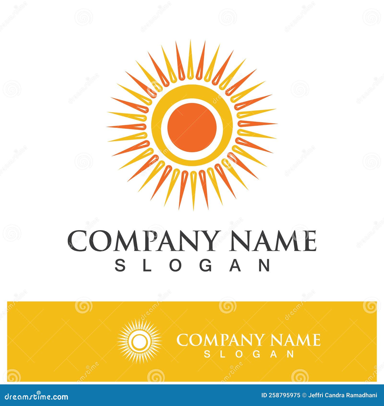 Creative Sun Concept Logo Illustration Stock Vector - Illustration of ...