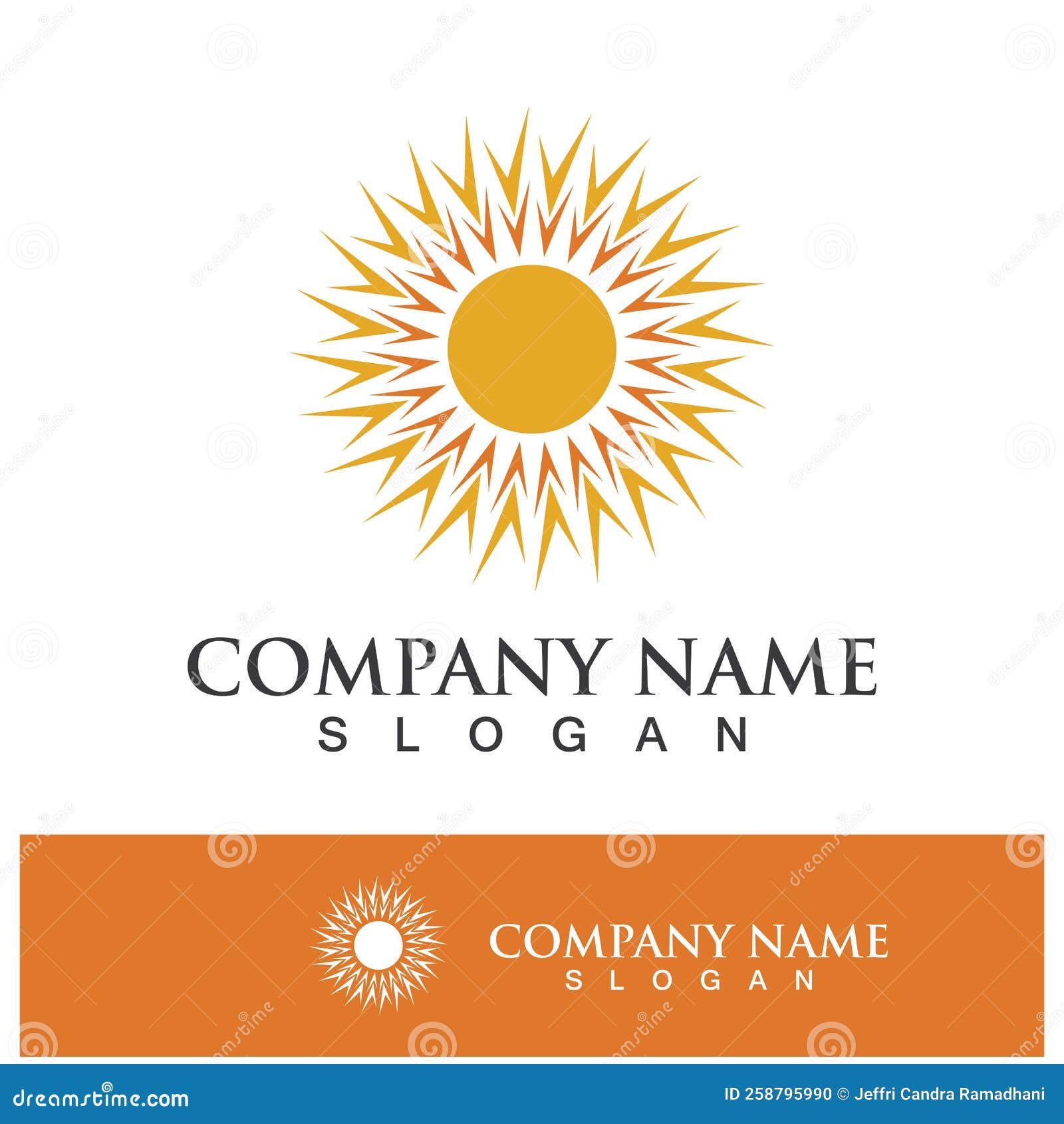 Creative Sun Concept Logo Illustration Stock Vector - Illustration of ...