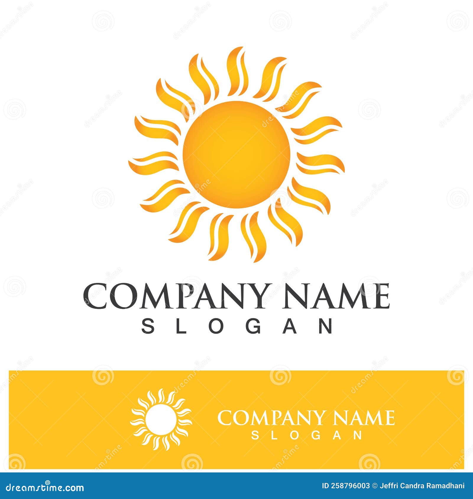 Creative Sun Concept Logo Illustration Stock Vector - Illustration of ...