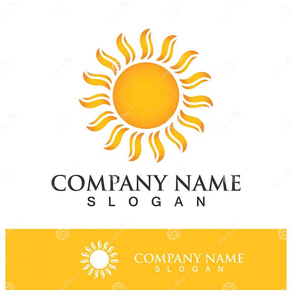 Creative Sun Concept Logo Illustration Stock Vector - Illustration of ...