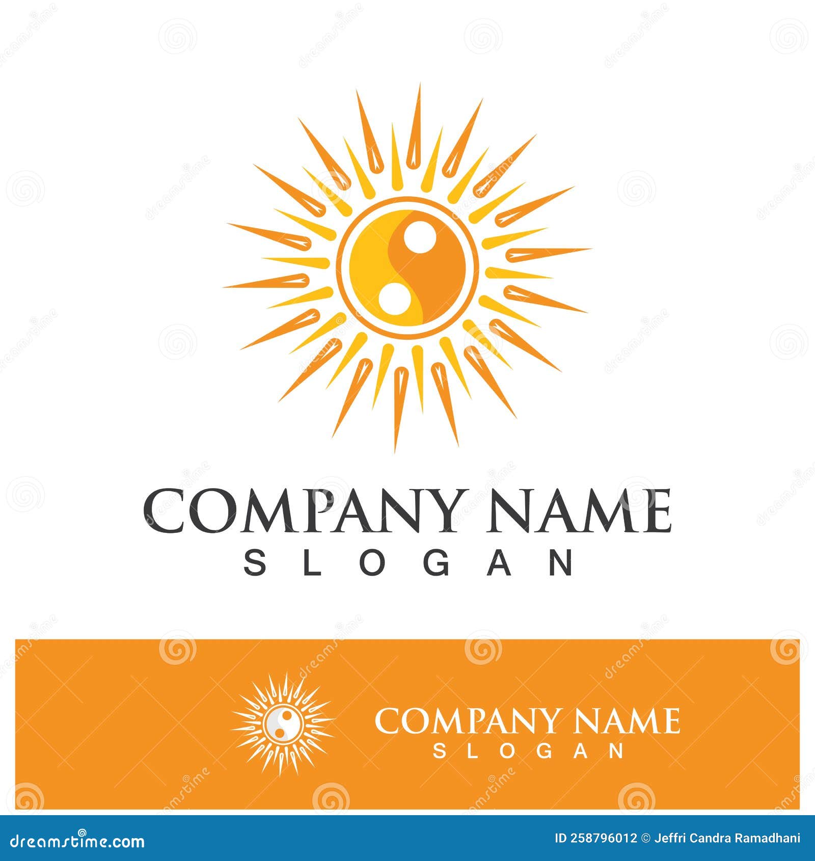Creative Sun Concept Logo Illustration Stock Vector - Illustration of ...
