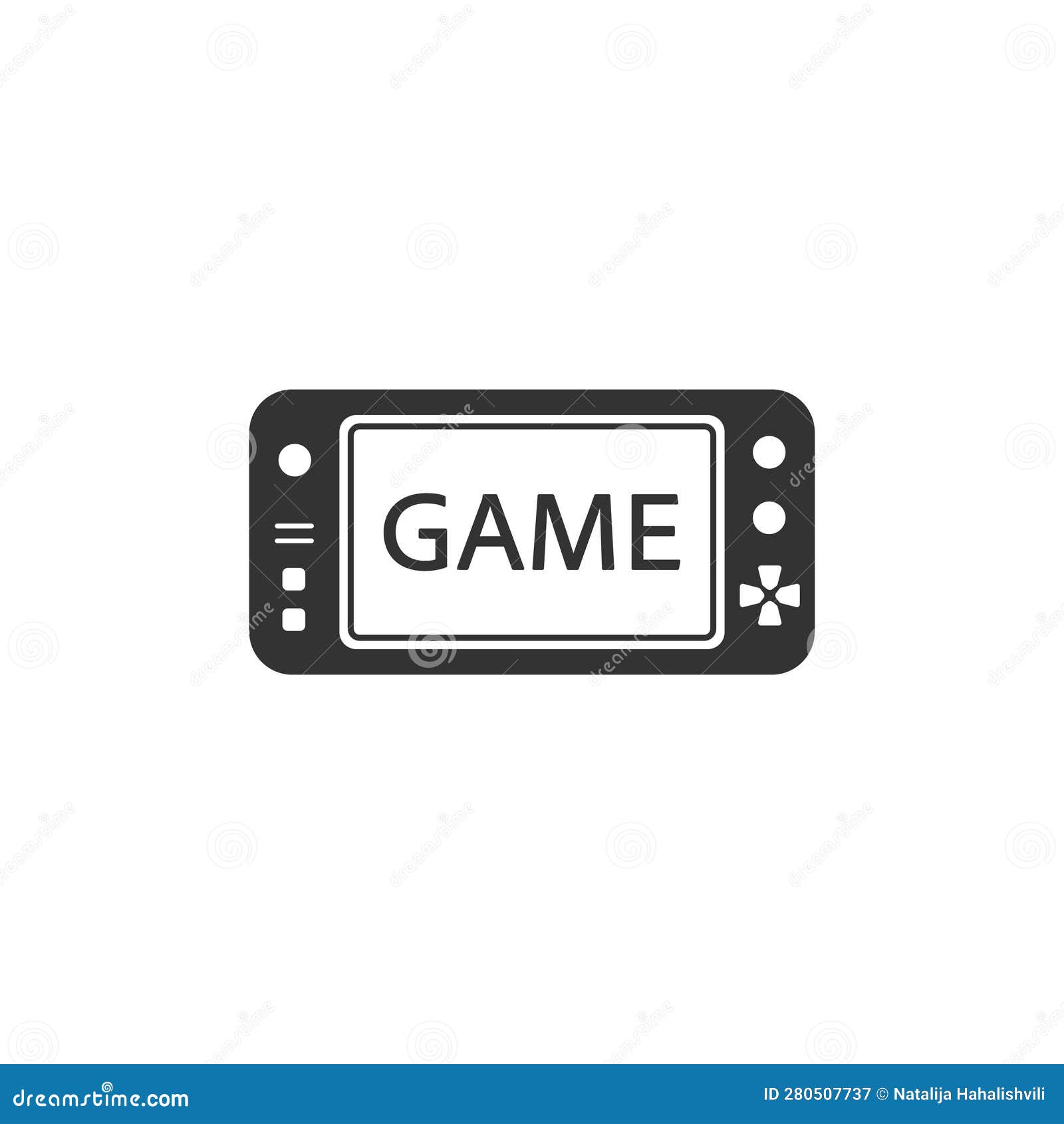 Creative Switch Button Console Illustration. Flat Vector Hybrid Video ...