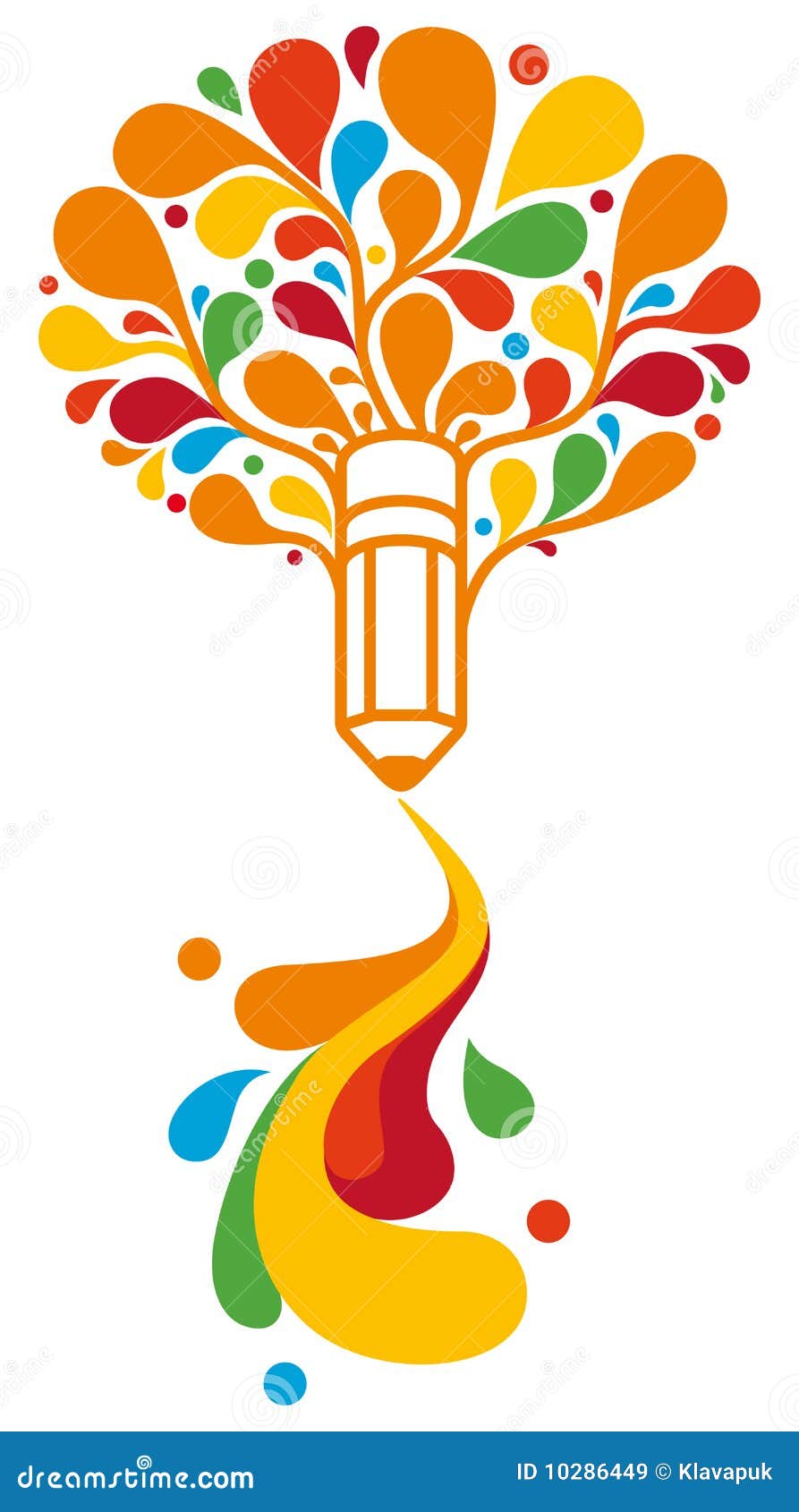 Symbols Of Creativity And Ideas Stock Vector Illustration