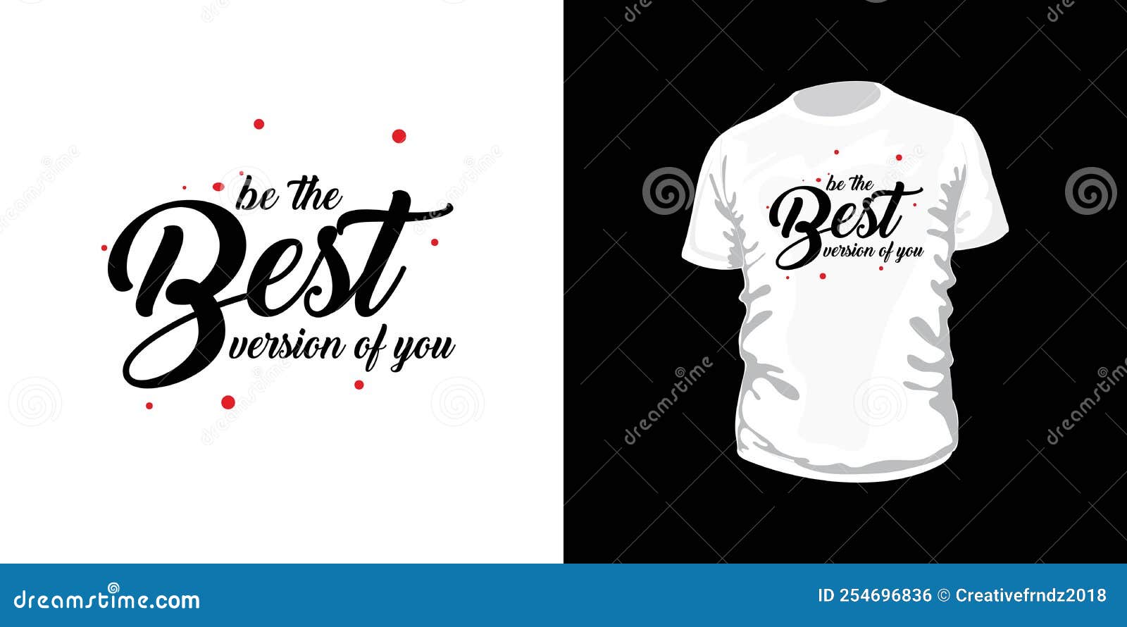 Be the Best Version of You, Typography, T-shirt Design, Trendy Apparel ...