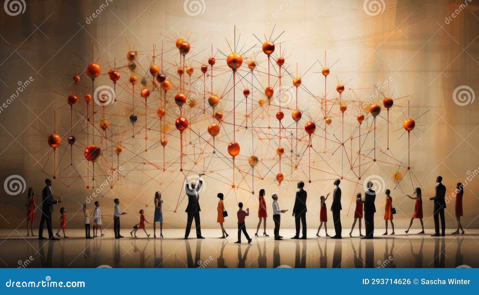 Creative Talent Management: Stick Figures in Action Stock Illustration ...