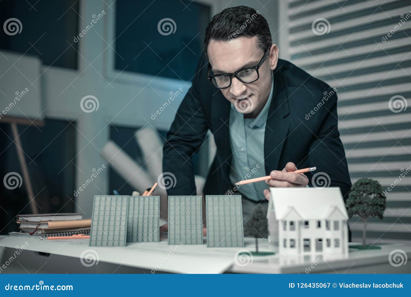 Creative Talented Designer Presenting His New Layout Stock Image ...