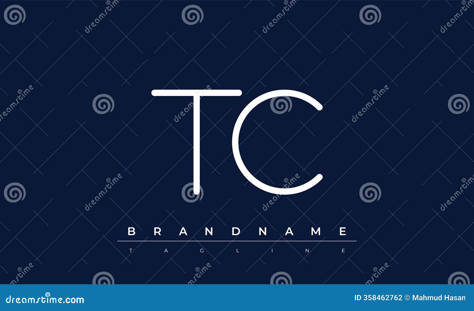 Creative TC Letter Initial Logo Vector Image Stock Vector ...