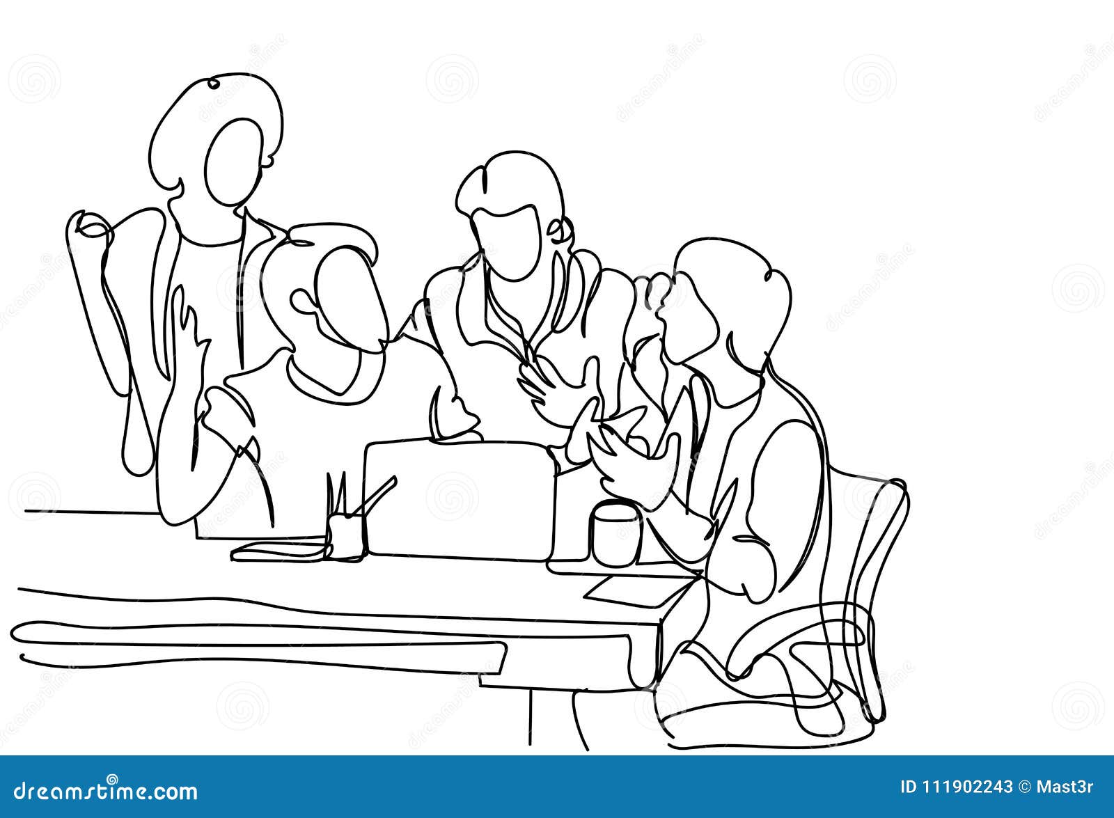Creative Team Brainstorming Doodle Business Men Discuss New Ideas, Plan ... Creative Team Brainstorming Doodle Business Men Discuss New Ideas, Plan ...
