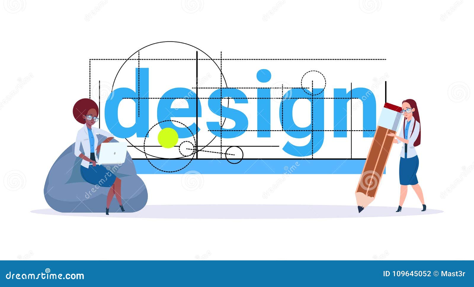 Creative Team of Designers Working on Modern Business Project Web and ...