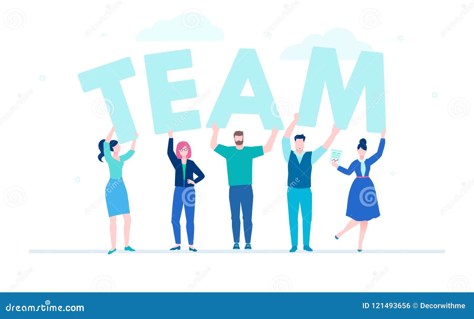 Creative Team - Flat Design Style Colorful Illustration Stock Vector ... Creative Team - Flat Design Style Colorful Illustration Stock Vector ...