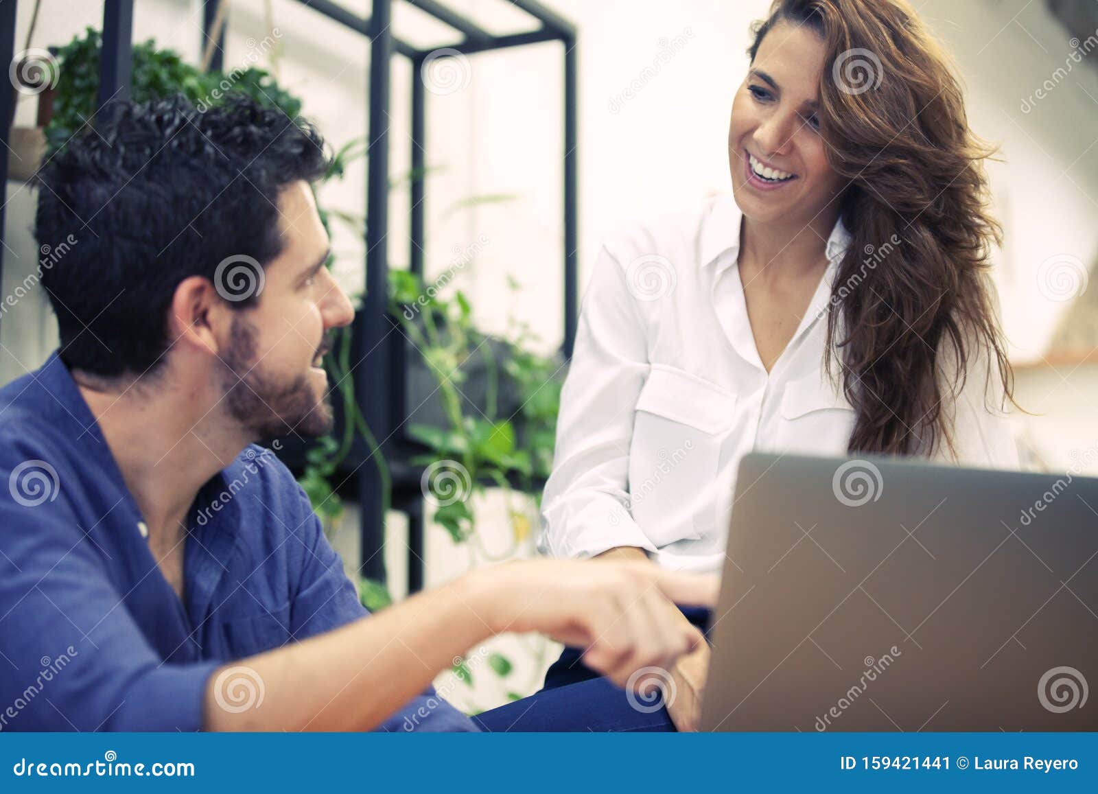 Creative Team Helping Each Other in a Brainstorming Process Stock Image ...