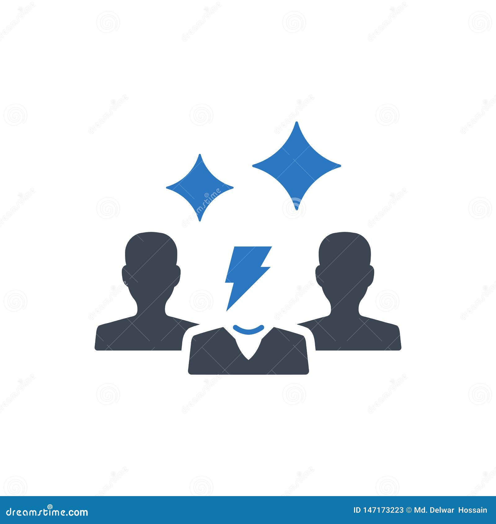 Creative team icon stock vector. Illustration of business - 147173223