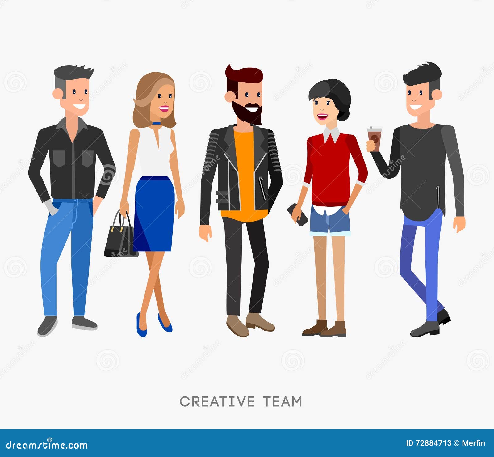 Creative Team People. Teamwork, Art Director and Designer Stock Vector ...
