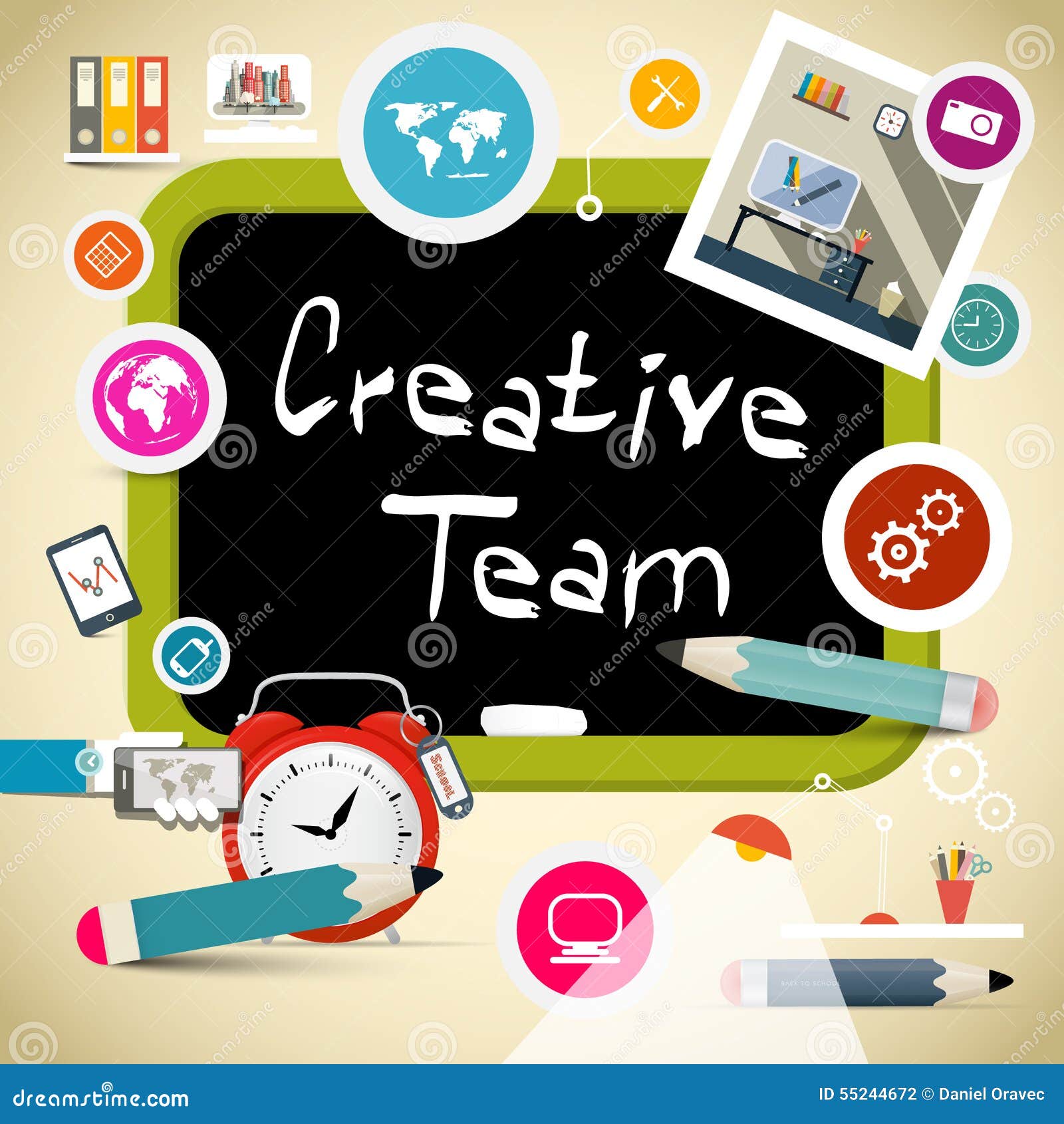 Creative Team Vector Illustration Stock Vector - Illustration of ...