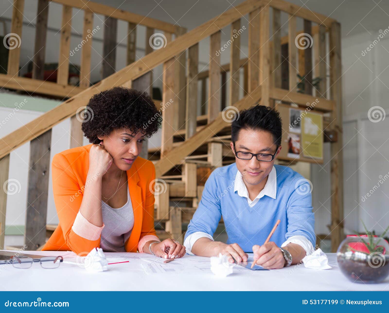Creative team at work stock image. Image of engineer - 53177199