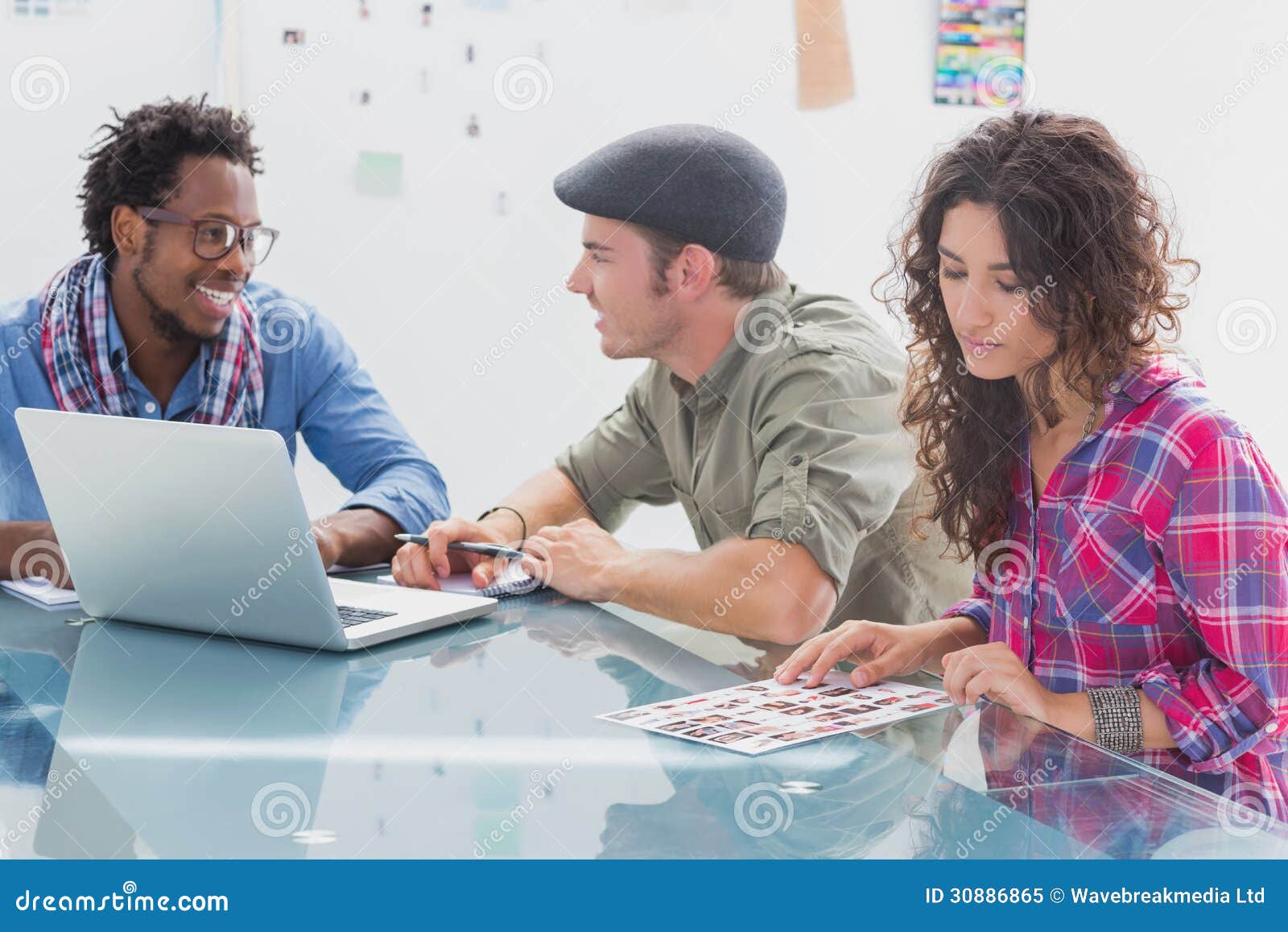 Creative Team Working Together Stock Image - Image of cheerful ...