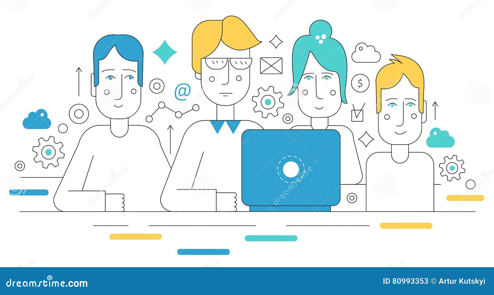 Creative Team Working Together. Human Resources Coworking and Career ...