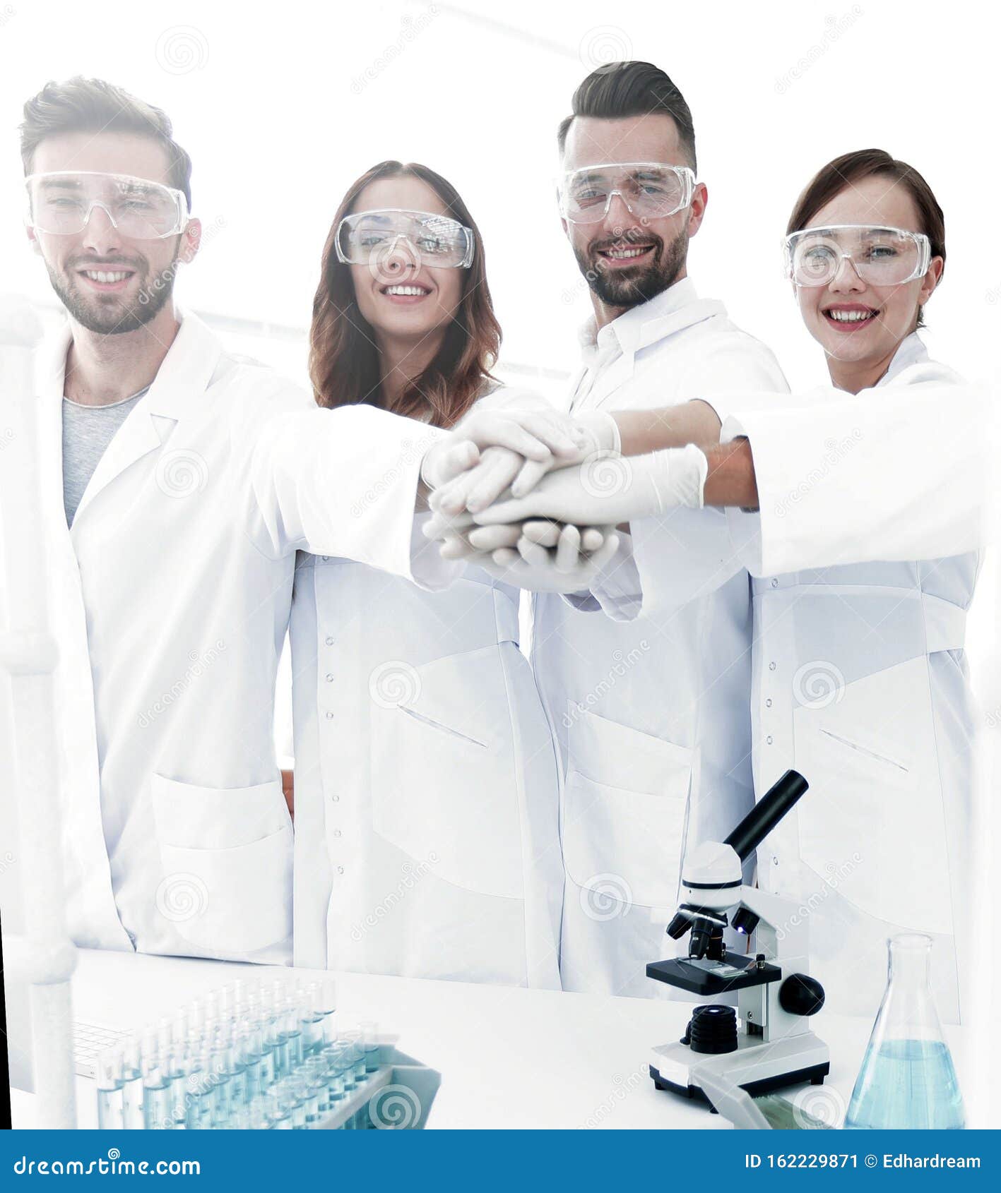 Creative Team of Young Scientists. Stock Image - Image of laboratorian ...