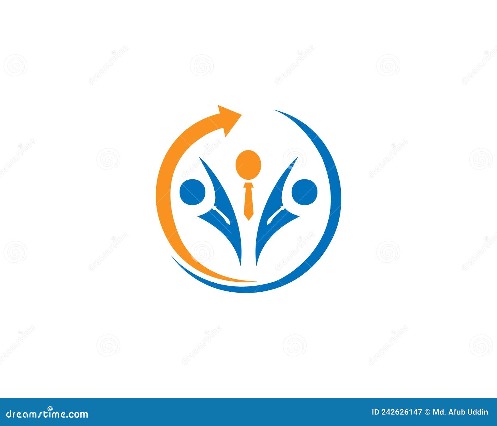 Creative Teamwork Concept Logo Icon Design Stock Vector - Illustration ...