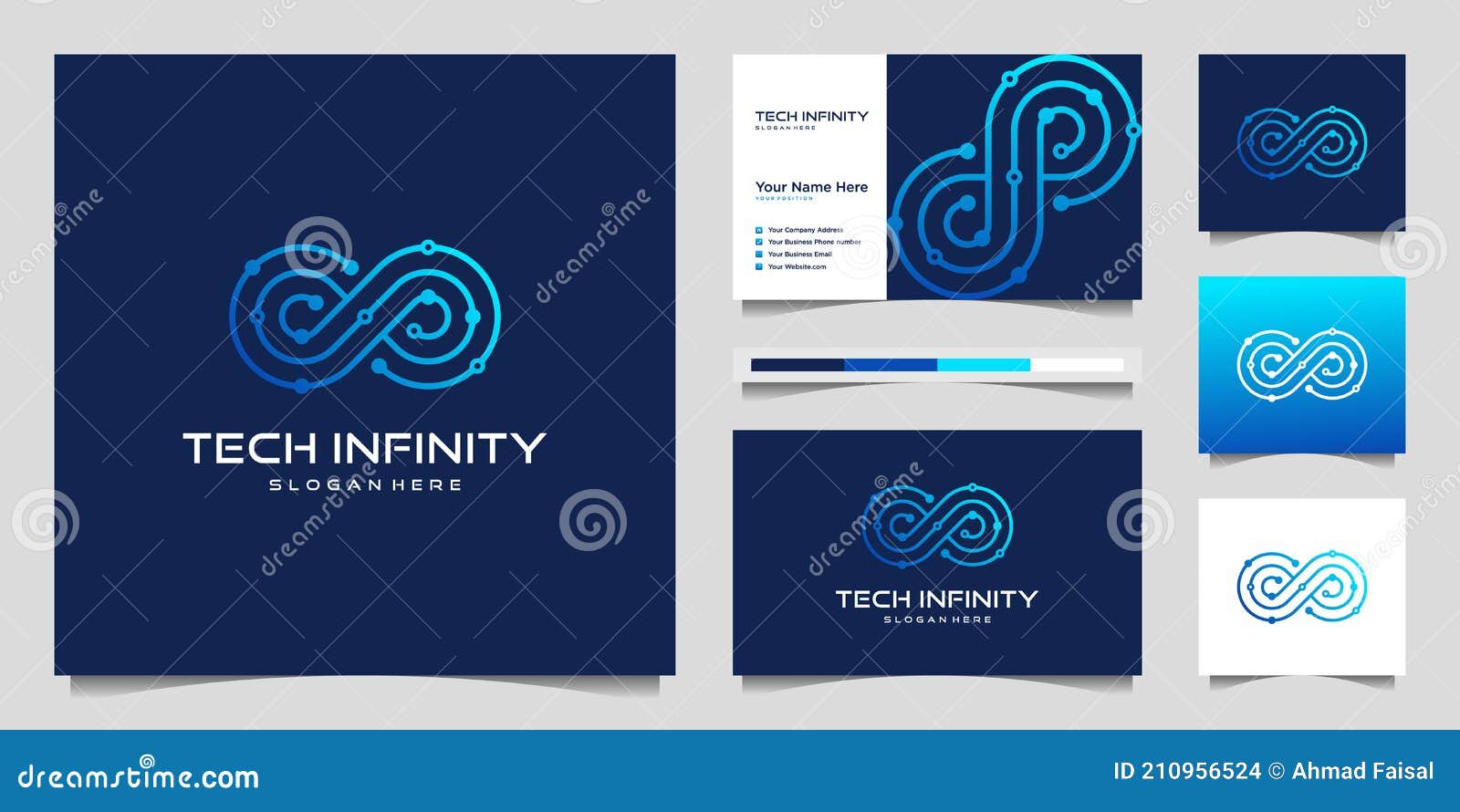 Creative Tech Infinity Line. Modern Infinity Symbol, Technology Dot ...