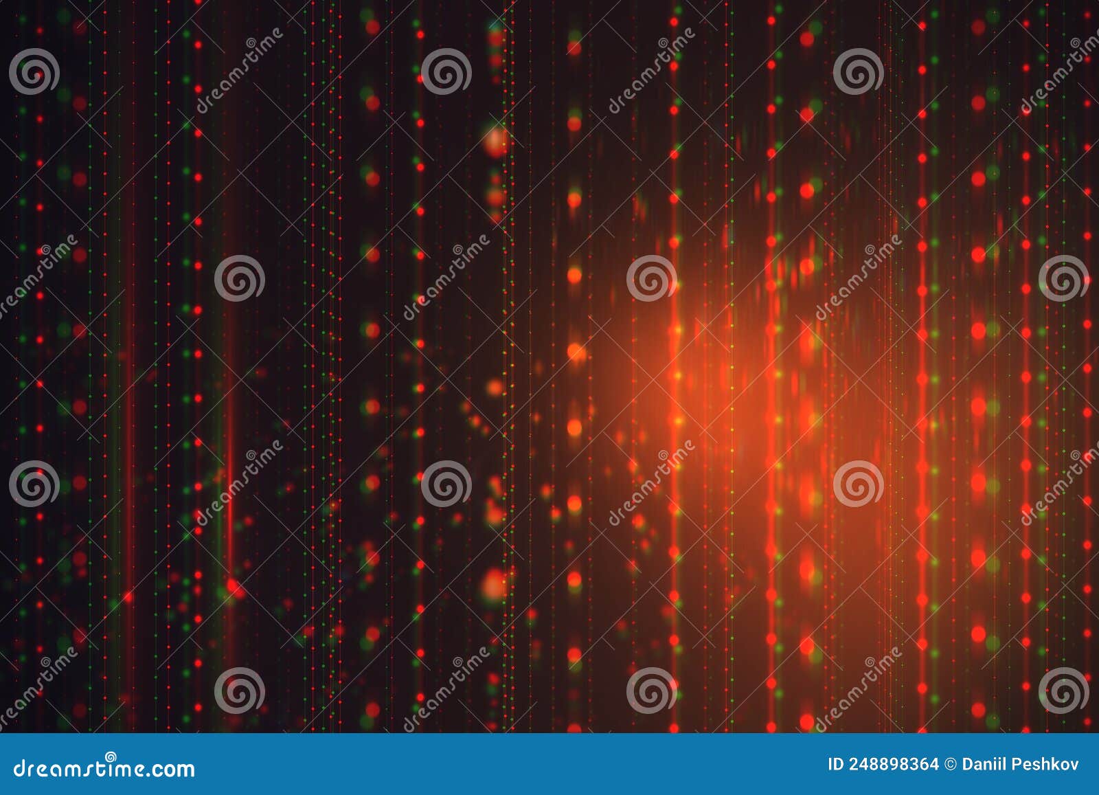 Creative Tech Lines and Blurry Circles Background. Technology and ...