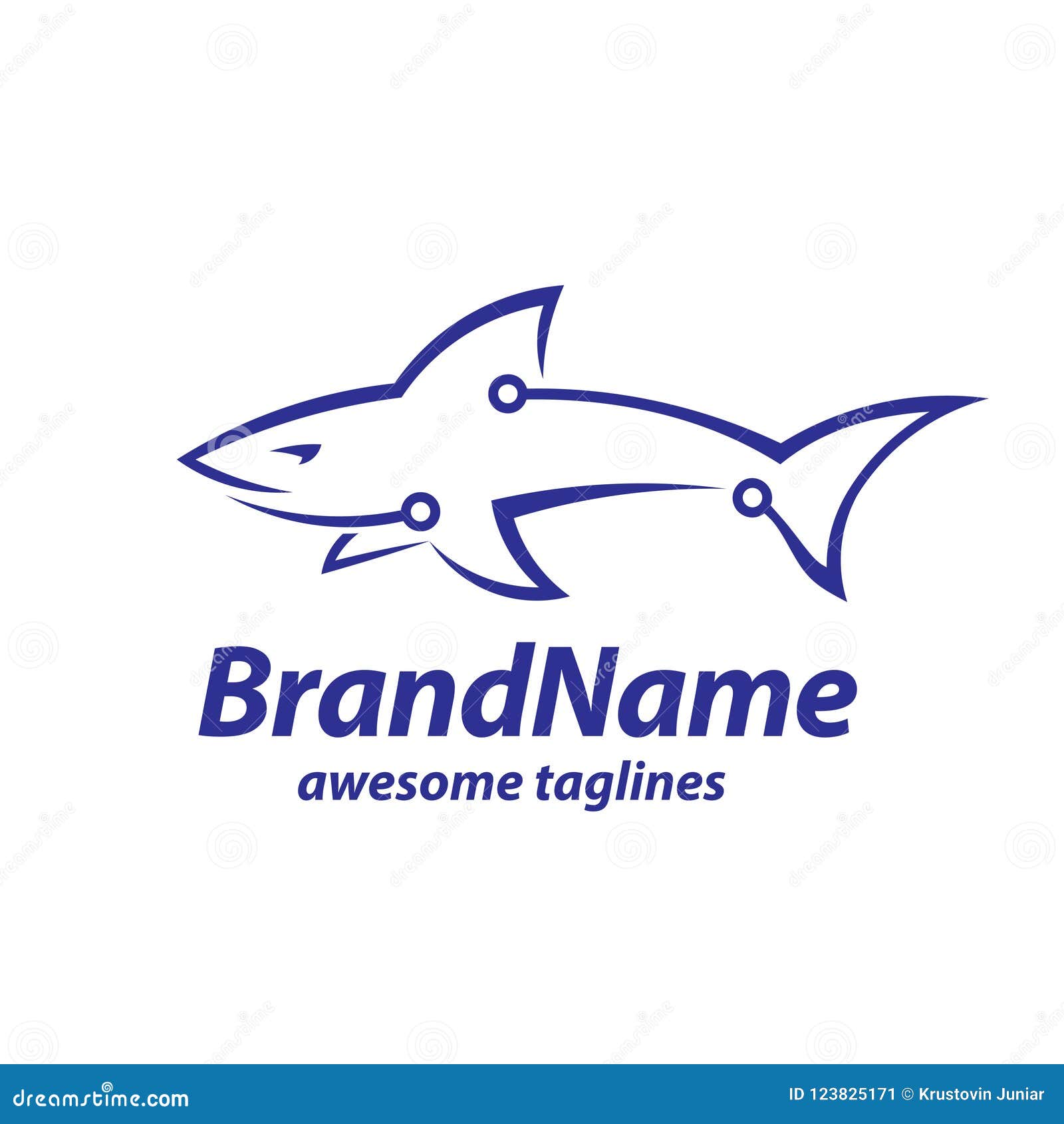 Creative Tech and Shark Logo Concept Stock Vector - Illustration of ...