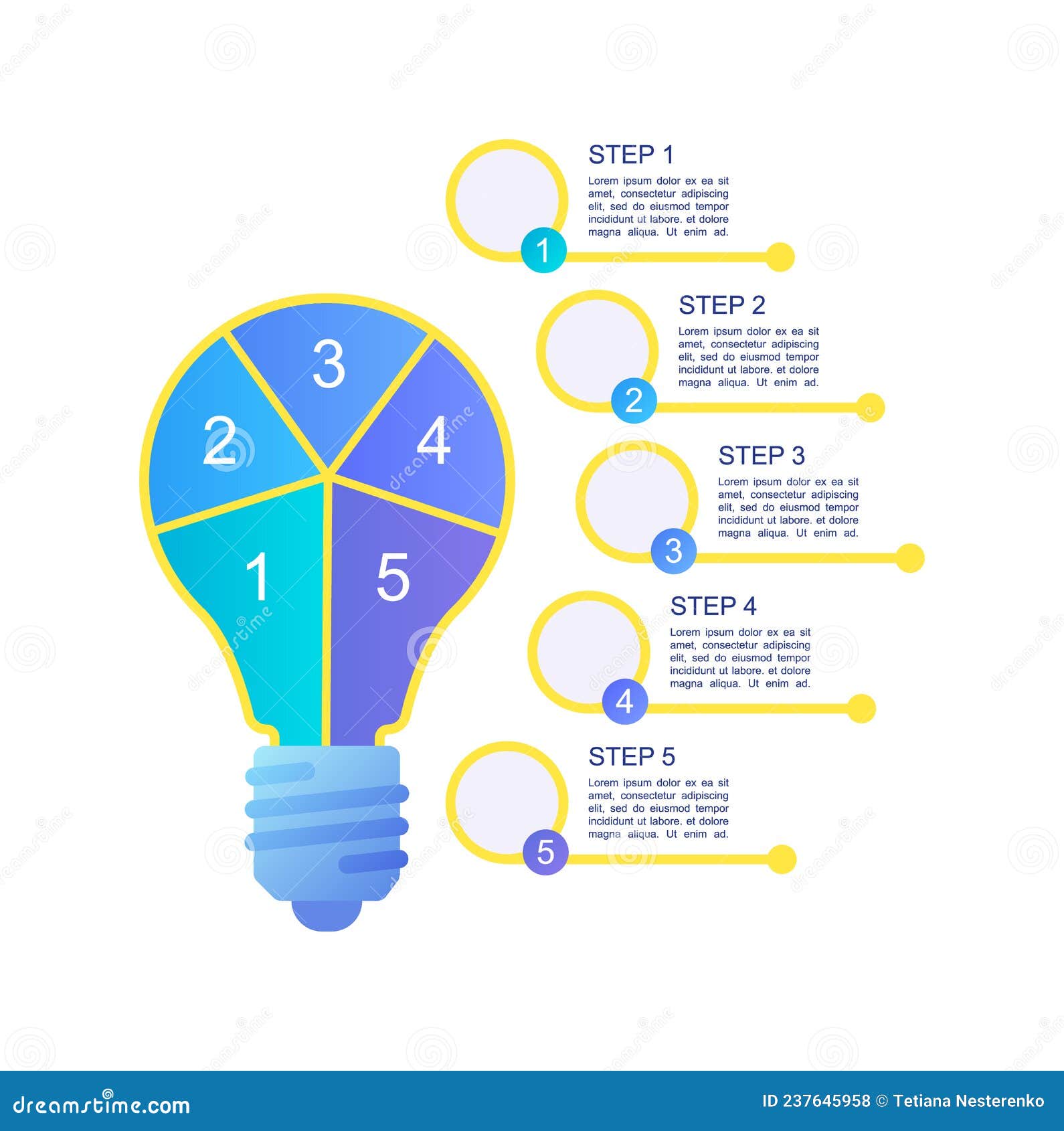 Creative Techniques Infographic Chart Design Template Stock Vector ...