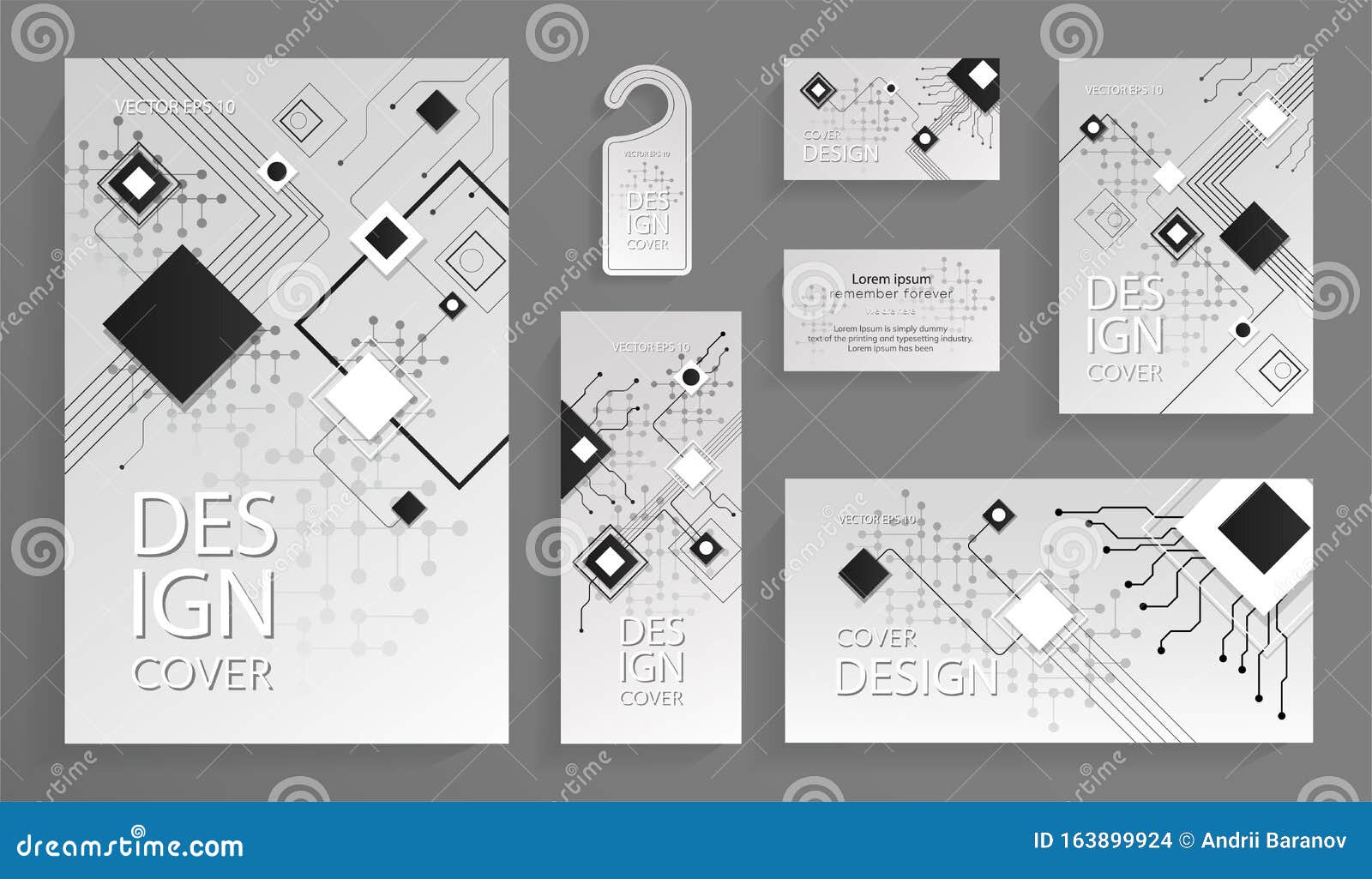 Creative Technology Brochures with Electrical Wires and Processors ...