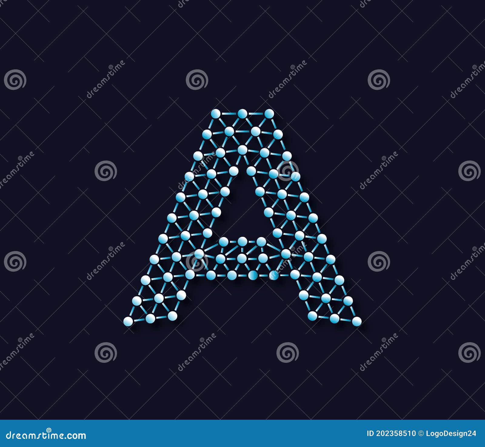 A Alphabet Creative Technology Connections Data Store Logo Design ...