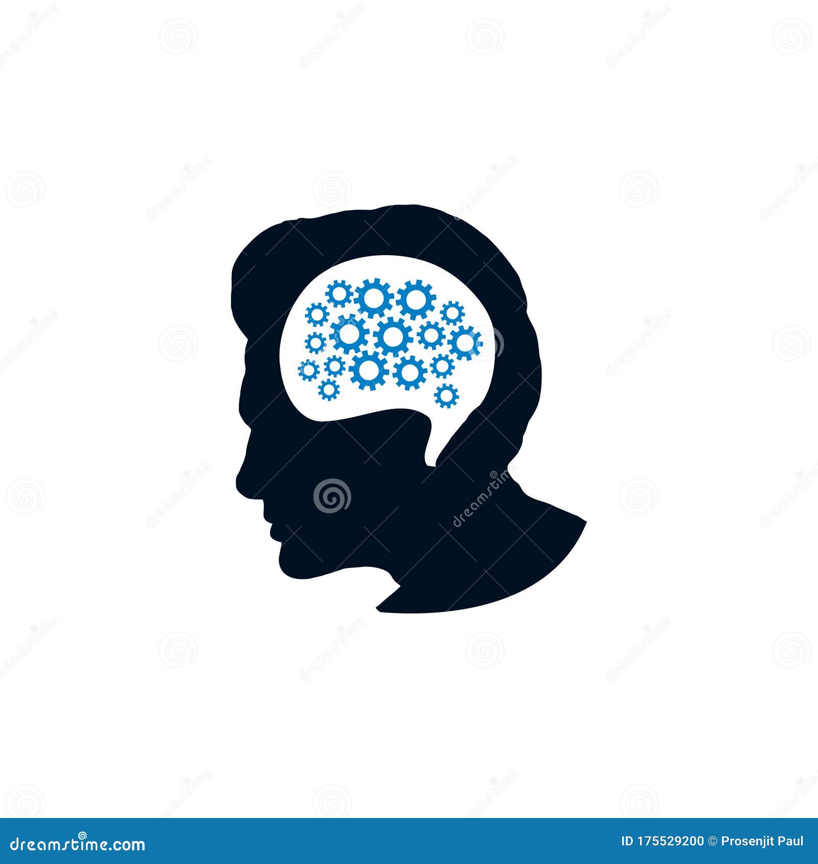 Creative Technology Human Head Logo Icon Design Stock Vector ...