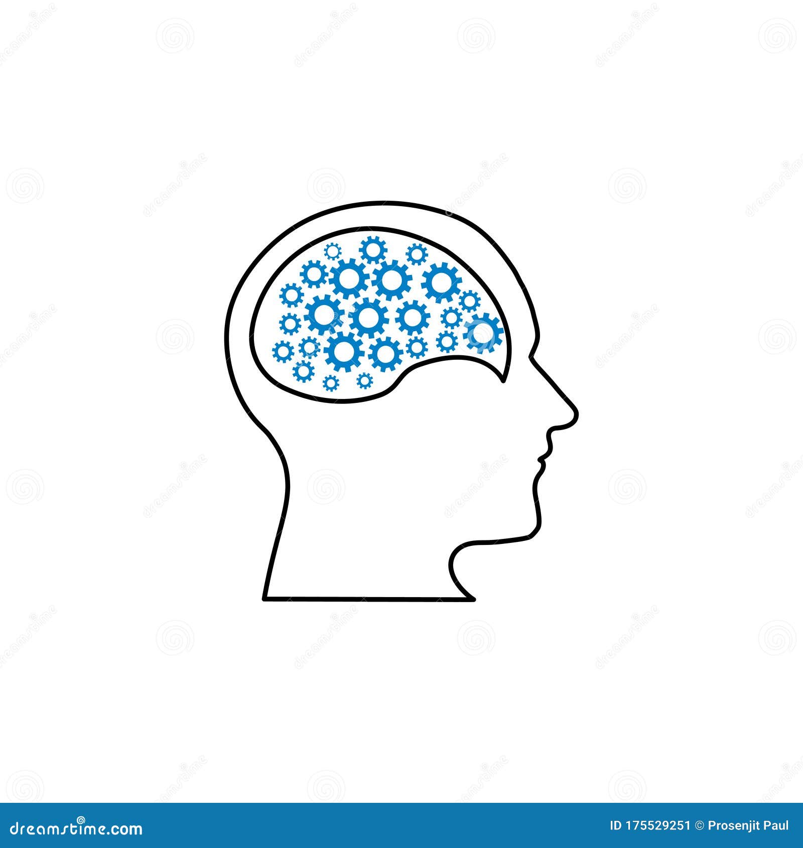 Creative Technology Human Head Logo Icon Design Stock Vector ...