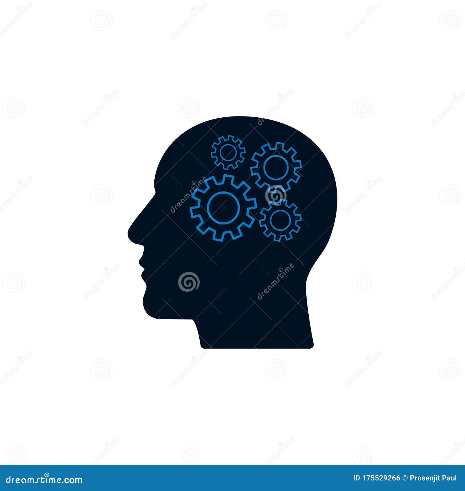 Creative Technology Human Head Logo Icon Design Stock Vector ...