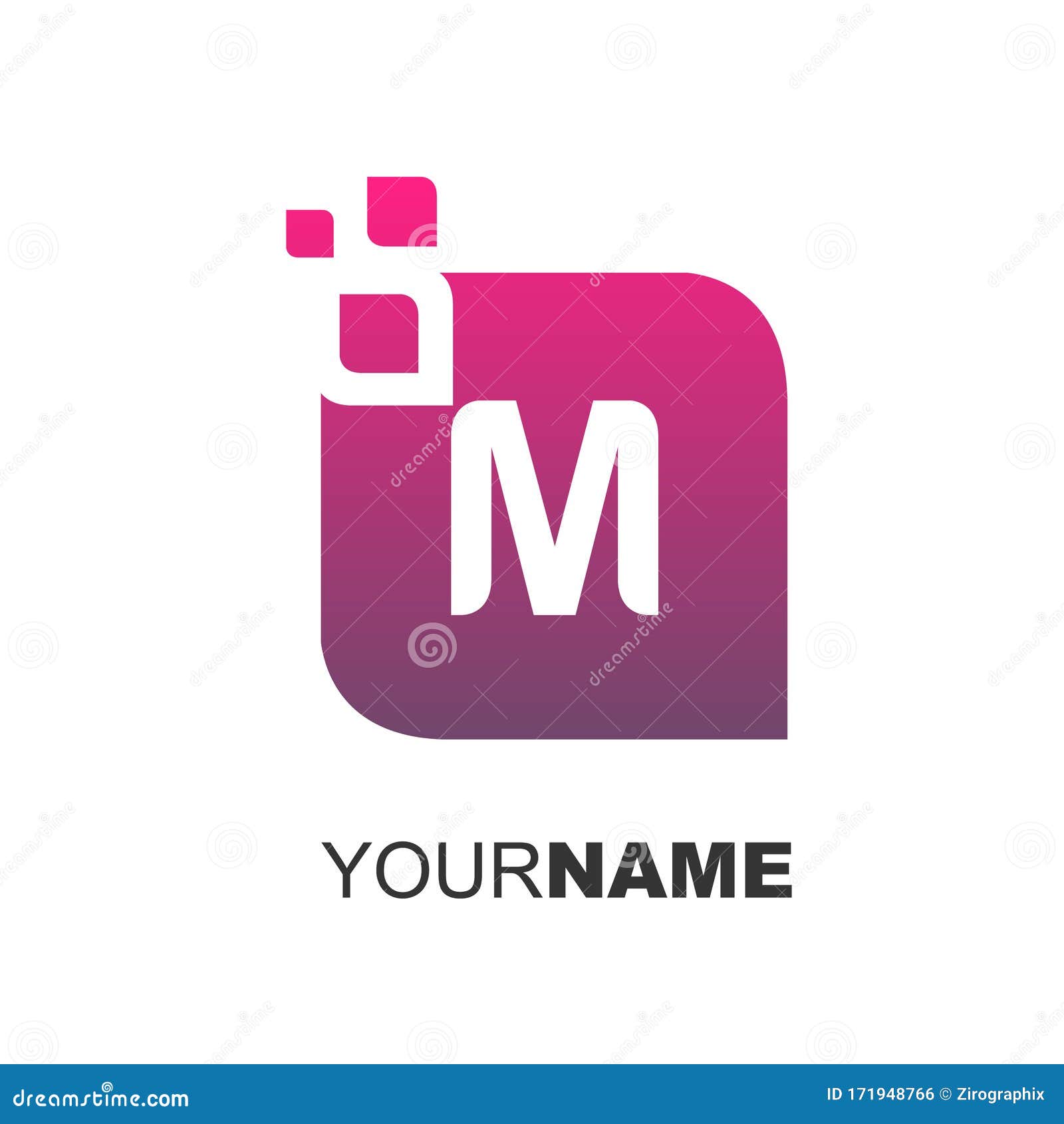 Letter M Creative Tech Logo Icon Design Stock Vector - Illustration of ...