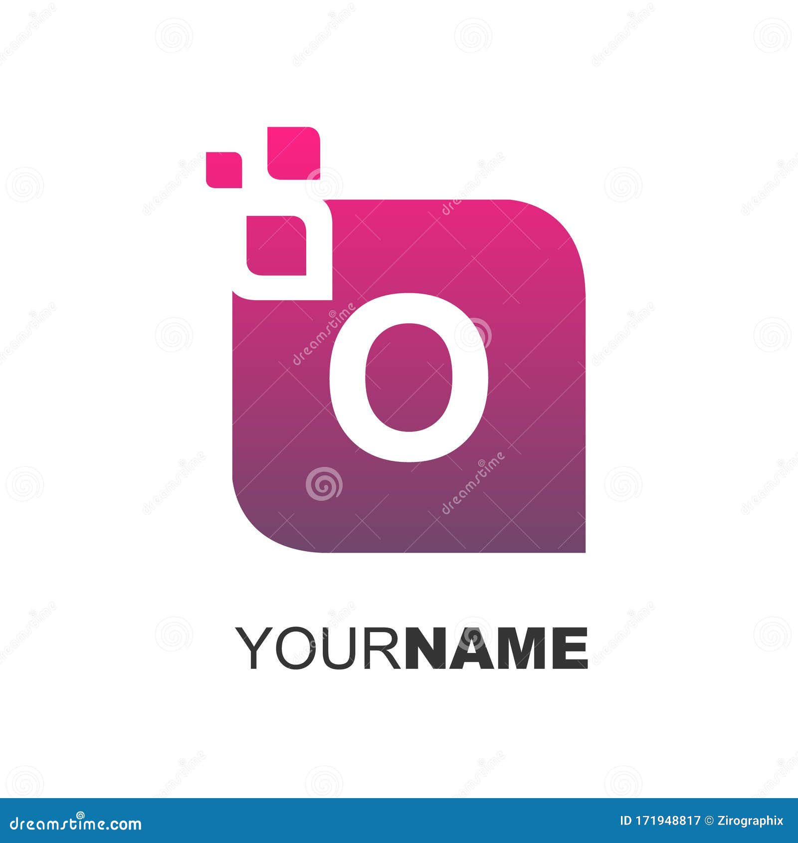 Letter O Creative Tech Logo Icon Design Stock Vector - Illustration of ...