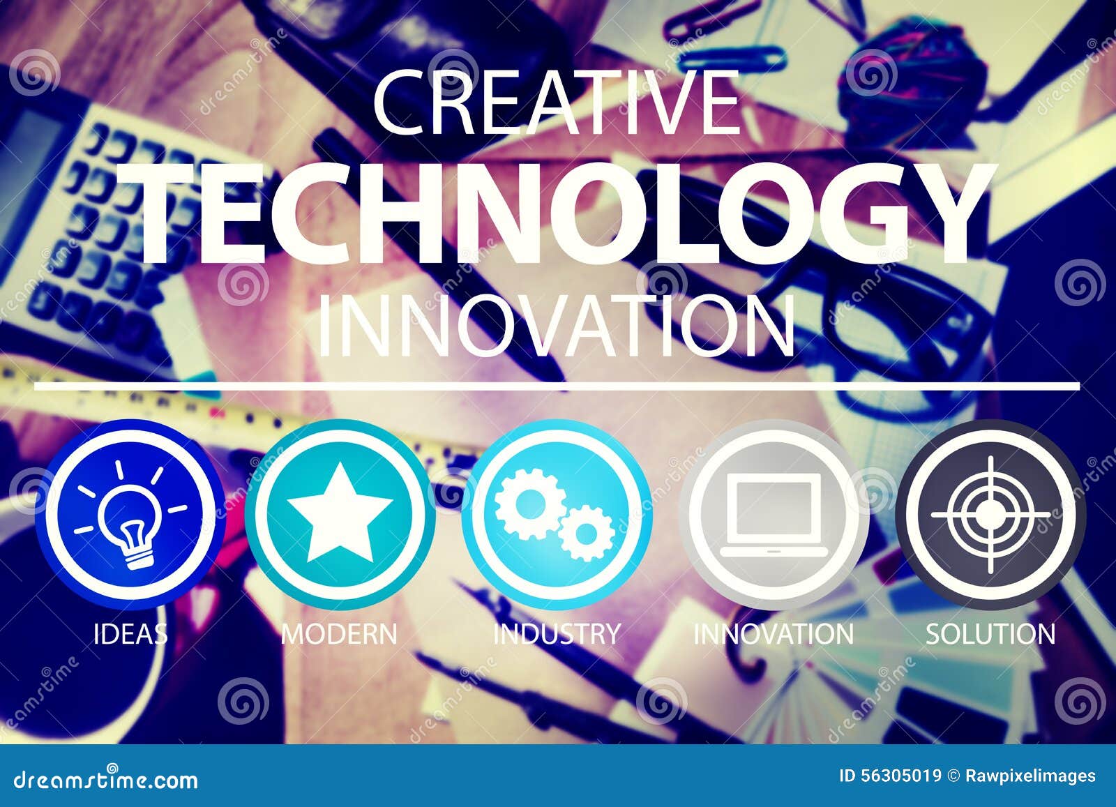 Creative Technology Innovation Media Digital Concept Stock Image ...