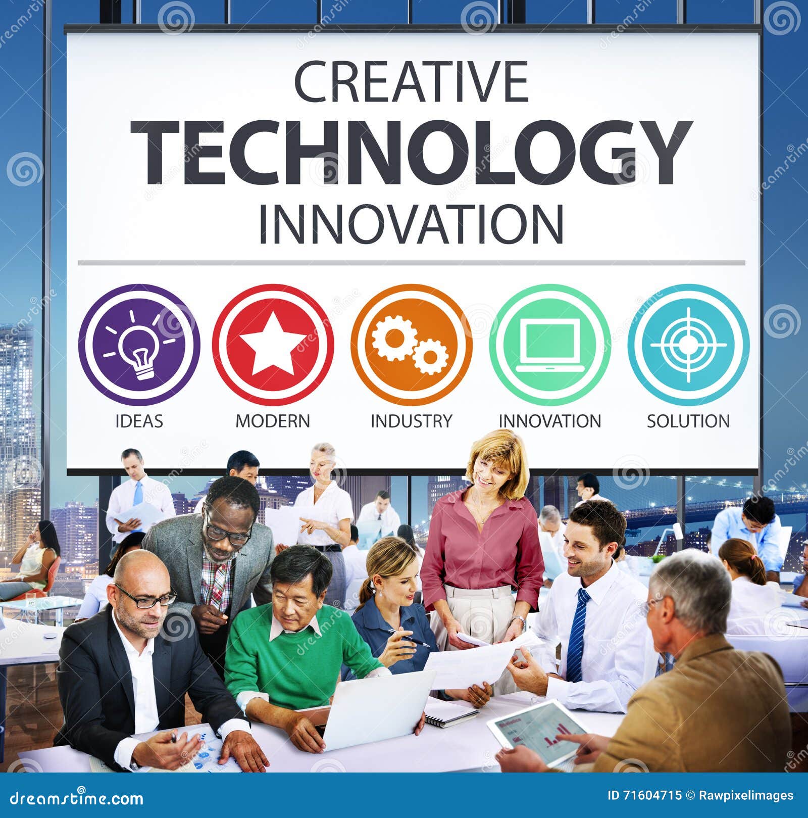 Creative Technology Innovation Media Digital Concept Stock Image ...