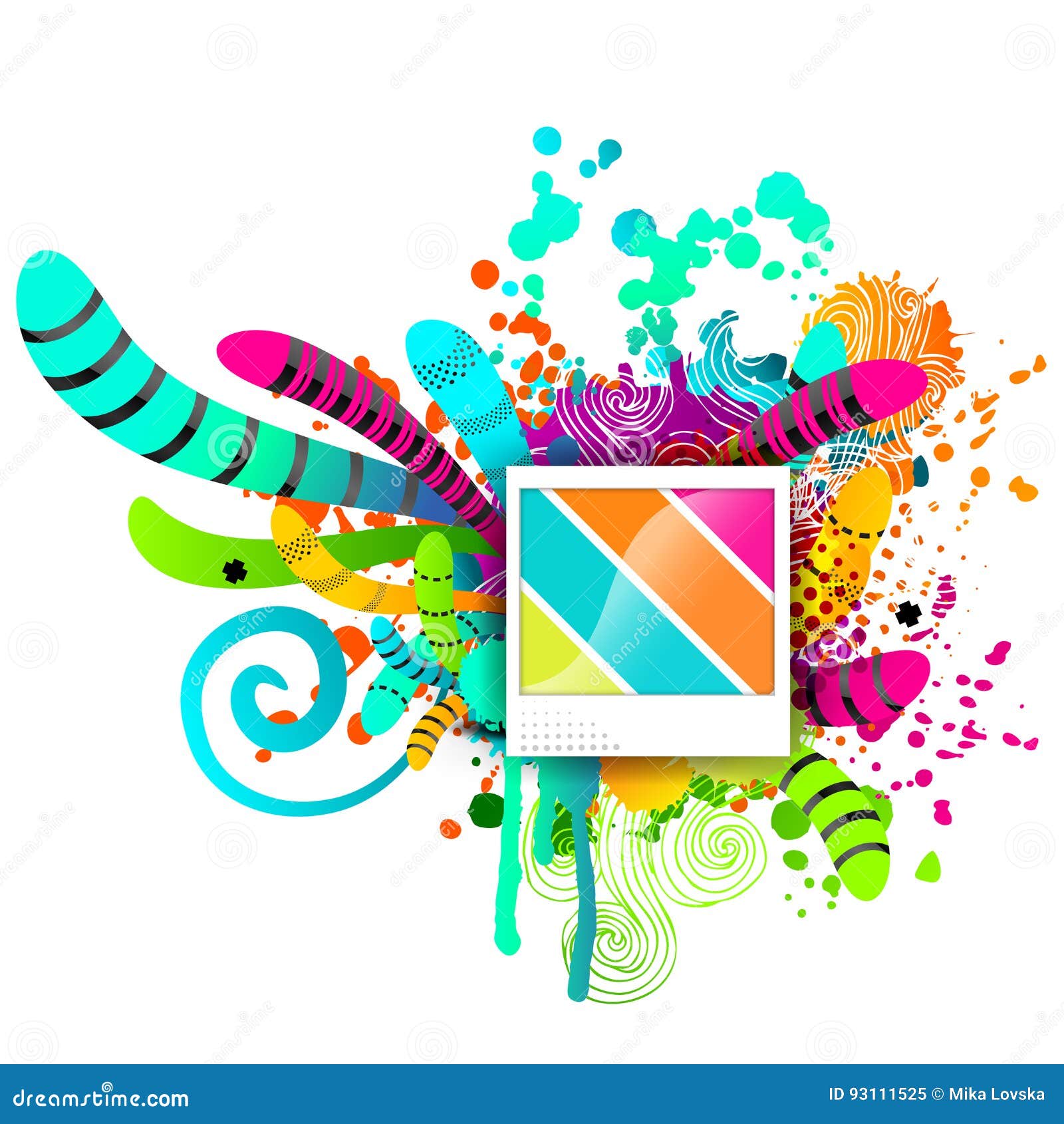 Creative Template Multicolor Background. Abstract Elements Concept ...