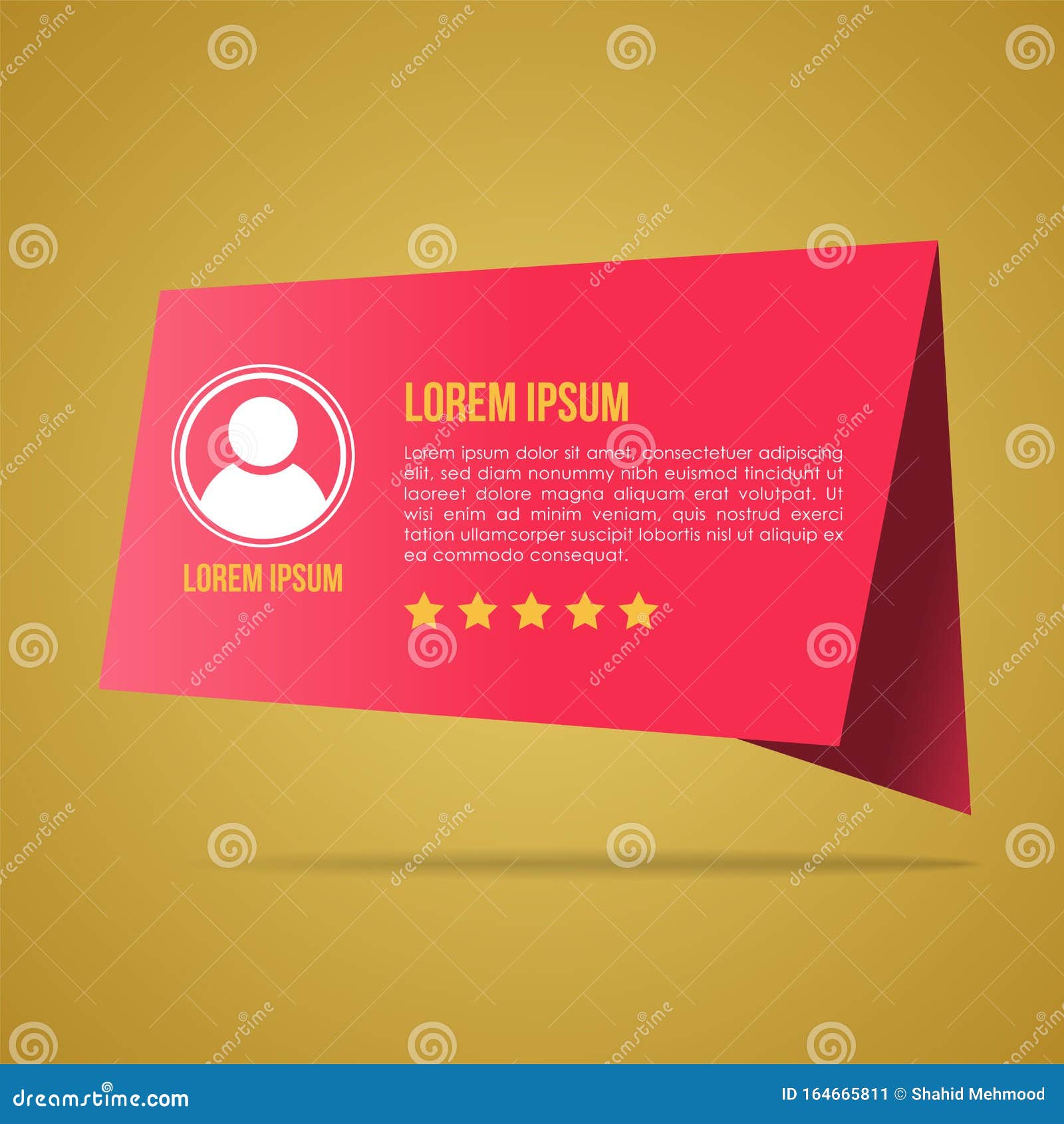 Creative Testimonials Template with Different Shapes. Testimonial ...