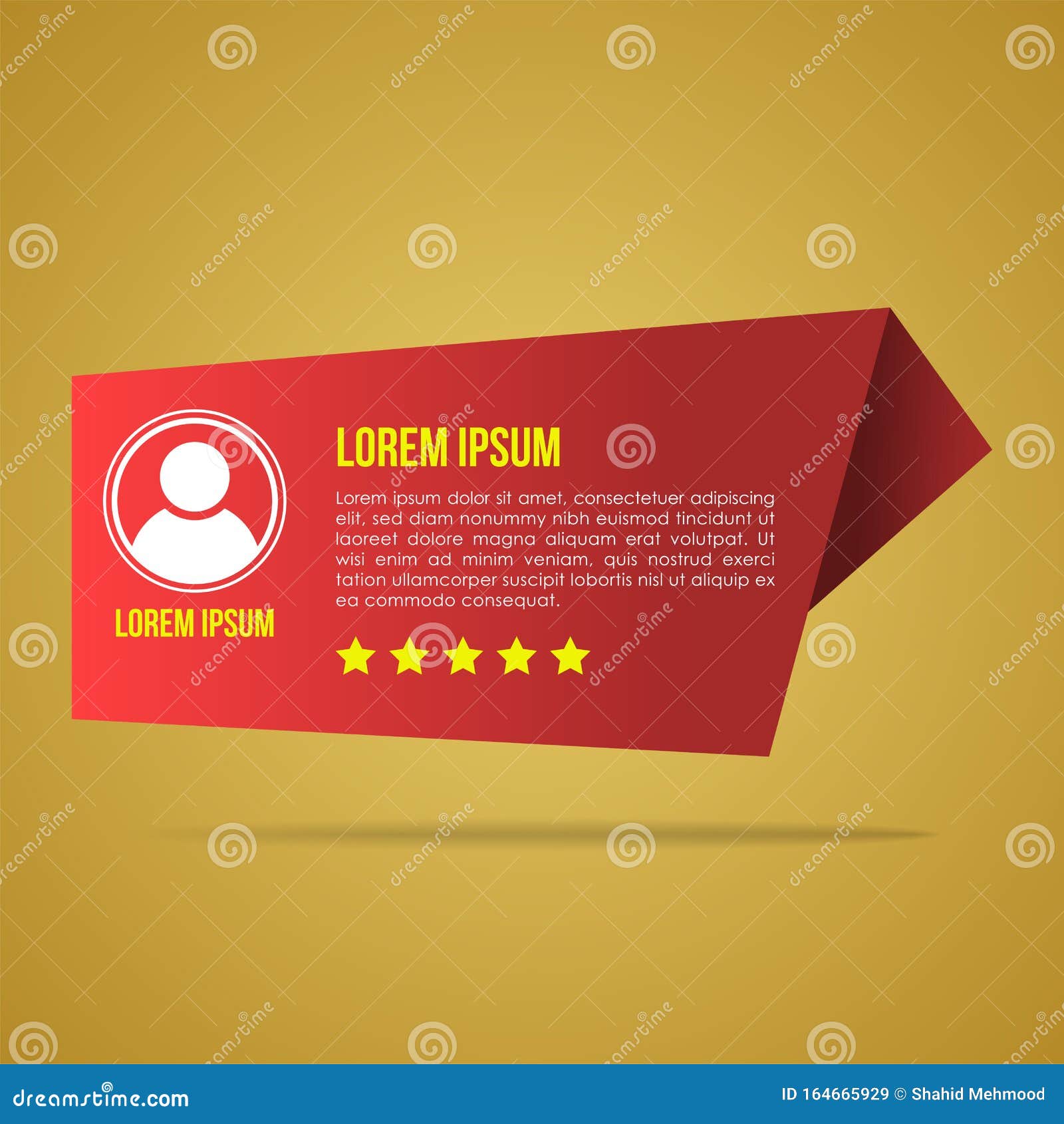 Creative Testimonials Template with Different Shapes. Testimonial ...