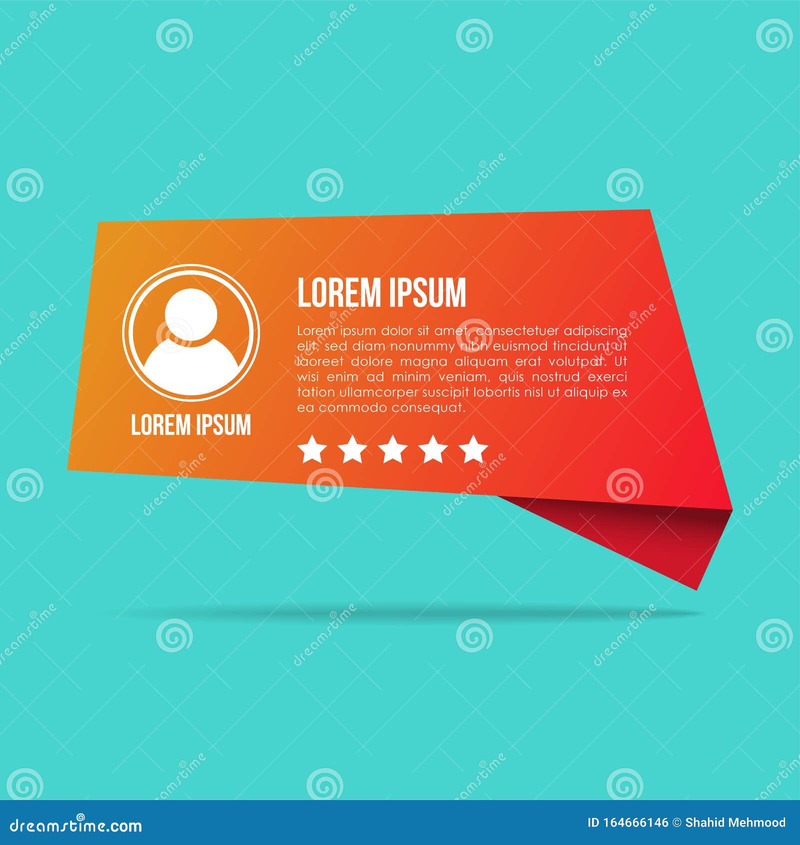 Creative Testimonials Template with Different Shapes. Testimonial ...