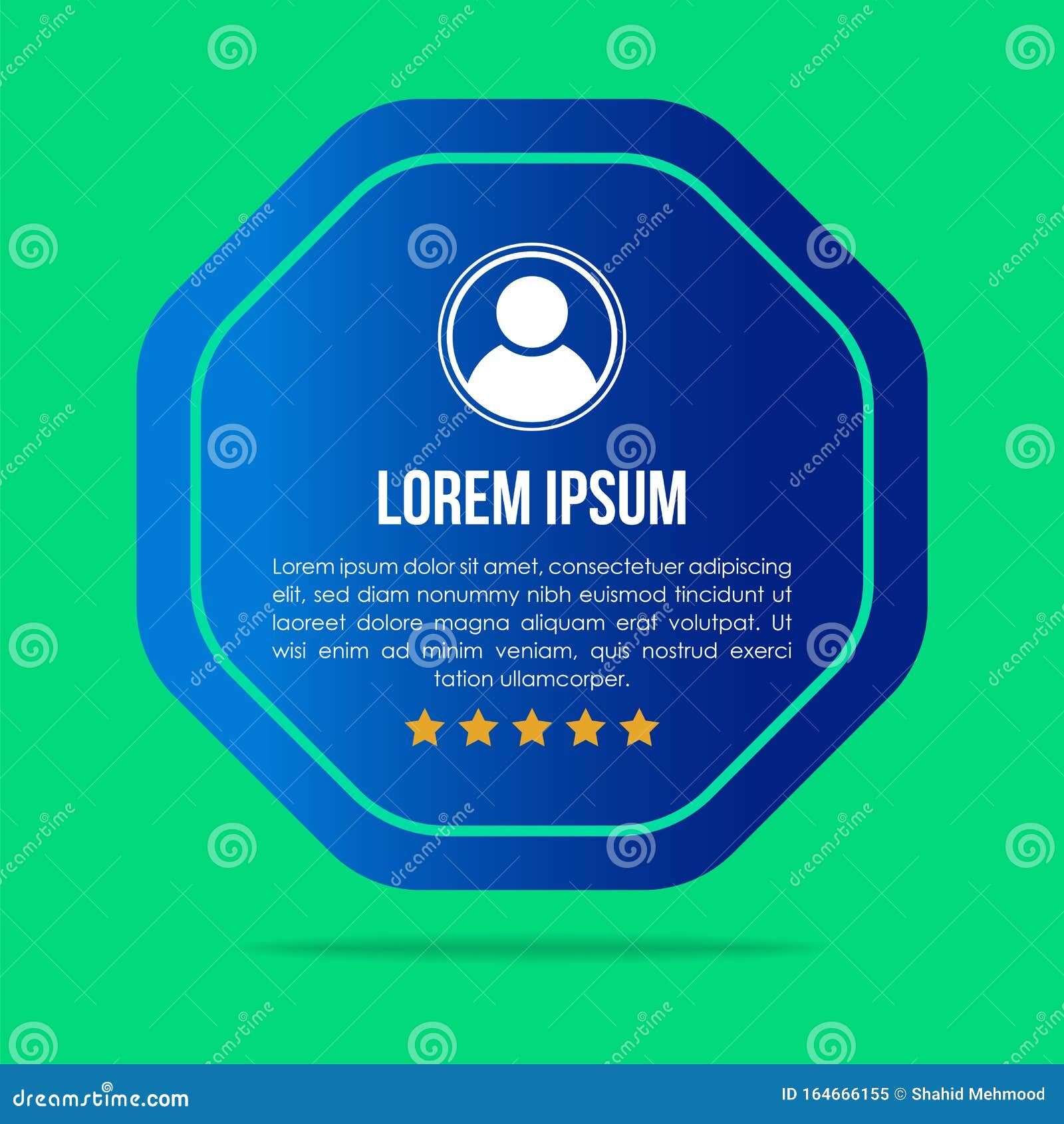 Creative Testimonials Template with Different Shapes. Testimonial ...