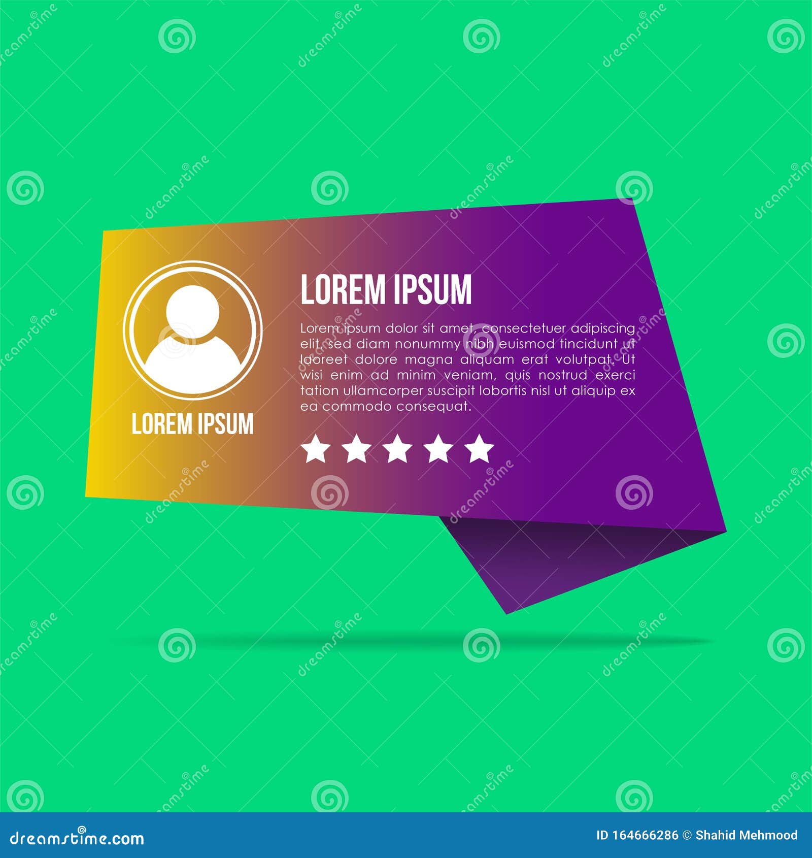 Creative Testimonials Template with Different Shapes. Testimonial ...