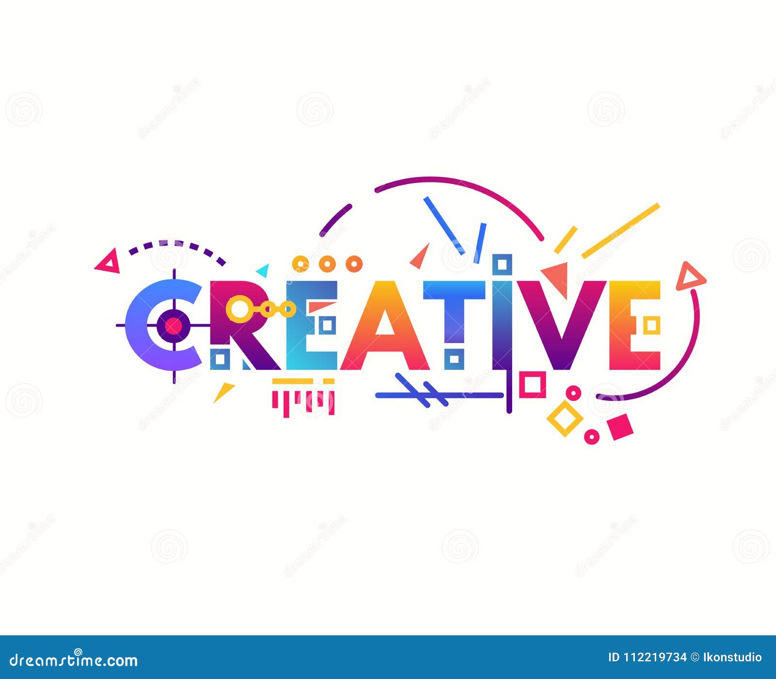 Creative gradient letters stock vector. Illustration of creative ...