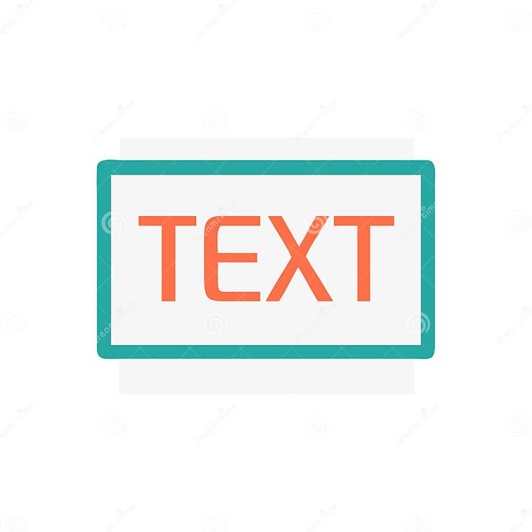 Creative Text Box Icon for User Forms Stock Vector - Illustration of ...
