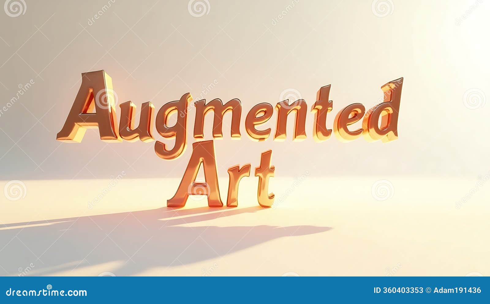Creative Text Form Showcasing Augmented Art in a Minimal Setting Stock ...